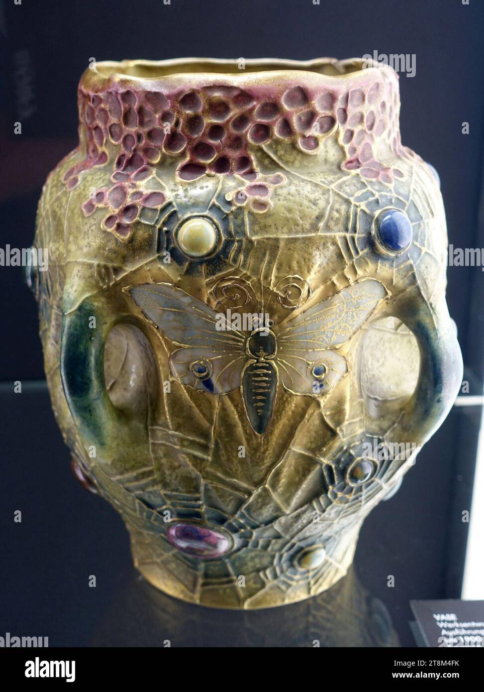 Vase, Amphora-Werke, Turn-Teplitz (Bohemia), c. 1905, faience with ...