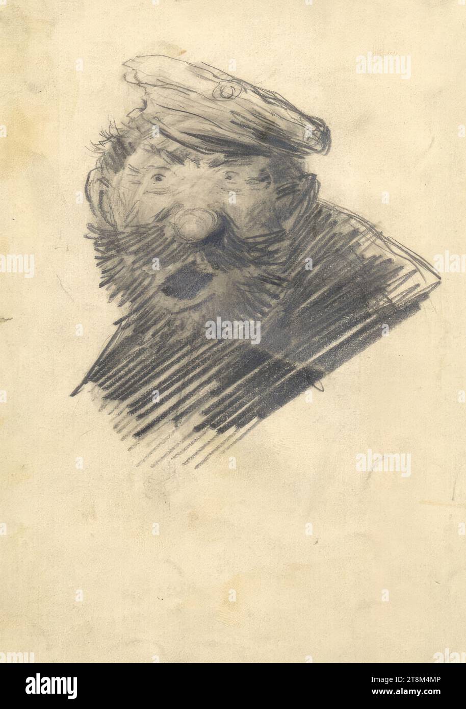 Bearded man with cap, Hagengesellschaft, Leopold Stolba (Gaudenzdorf ...