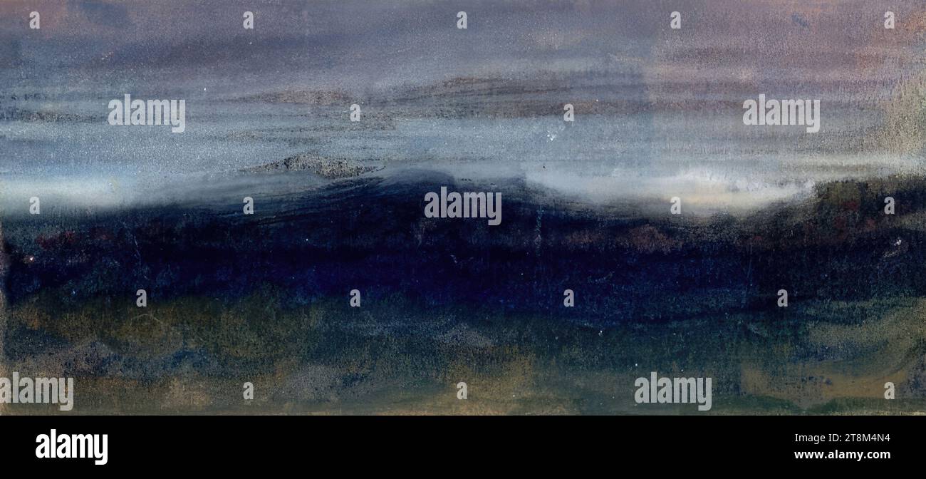 Expansive landscape at dusk, Hagengesellschaft, Joseph Straka (Austria ...