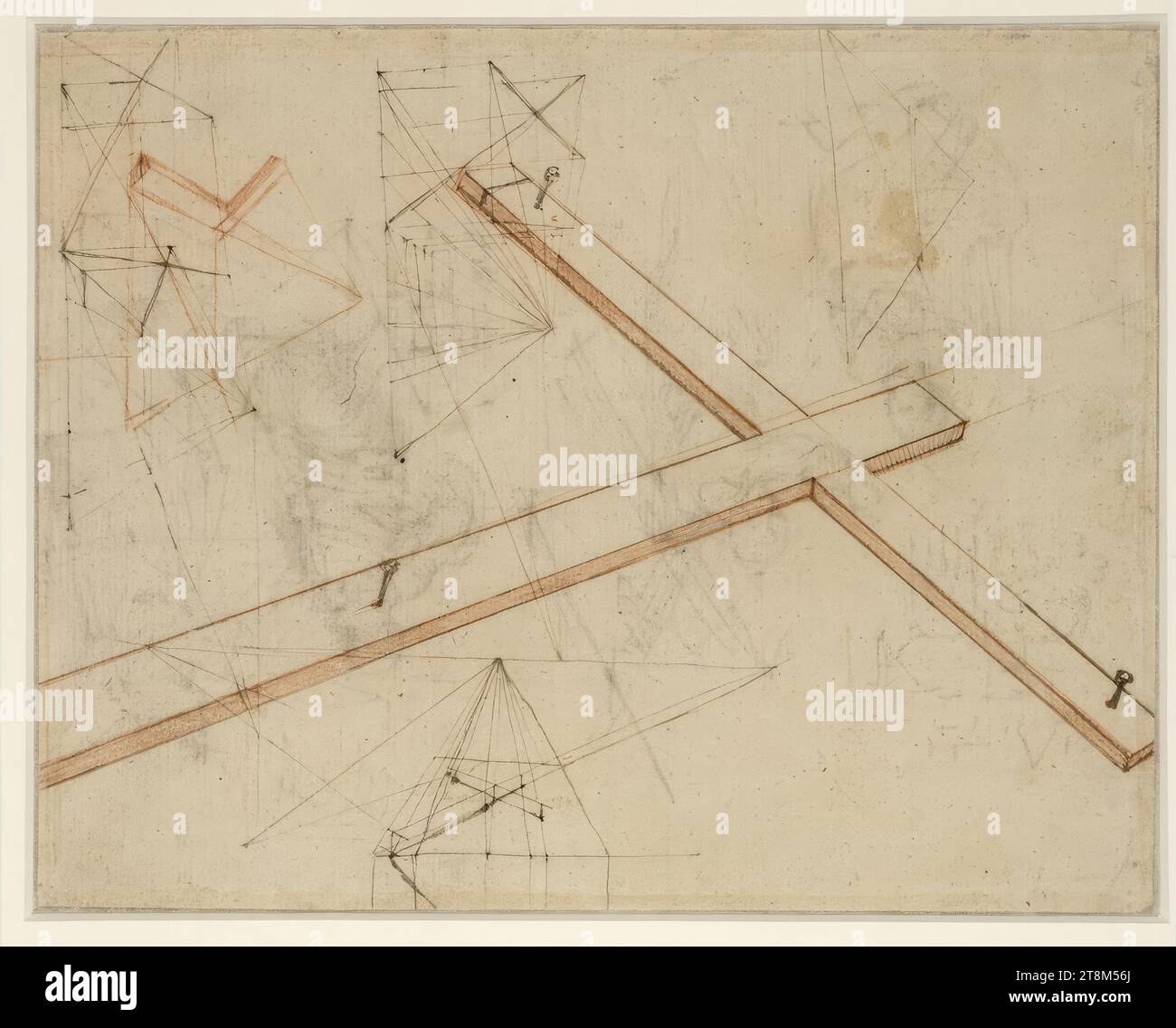 Perspective Studies of the Cross, Annibale Carracci (Bologna 1560–1609 ...