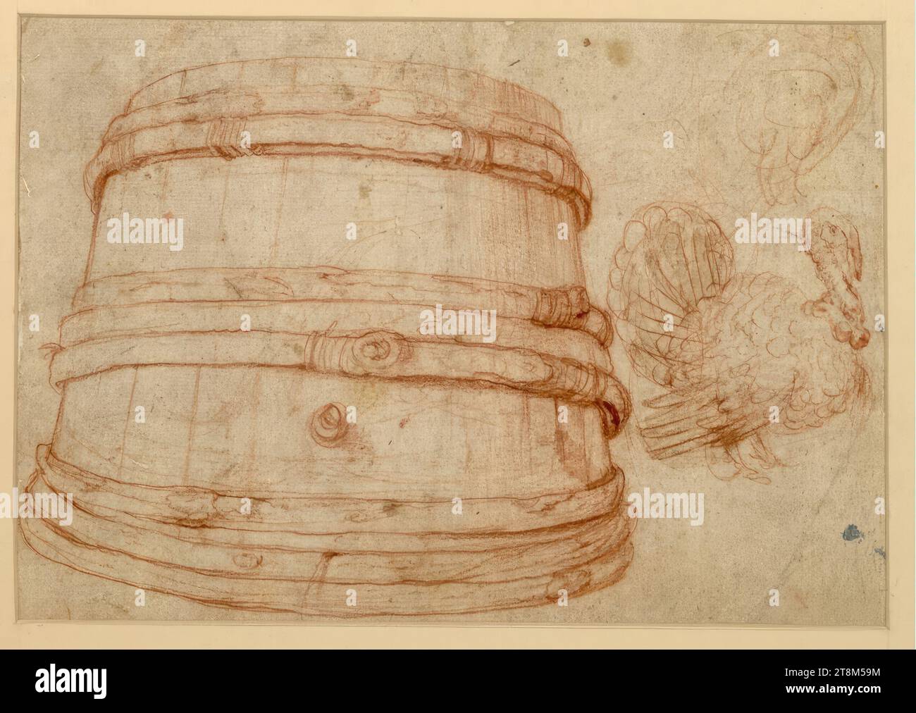 a vat; on the right a turkey, Girolamo Macchietti (Florence 1553 ...
