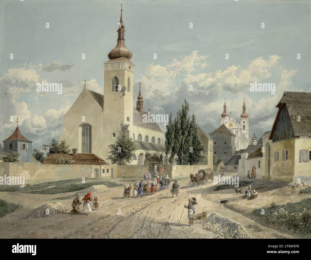 St. Wenceslavskirche in Altbunzlau (peephole), peephole, Eduard Gurk ...