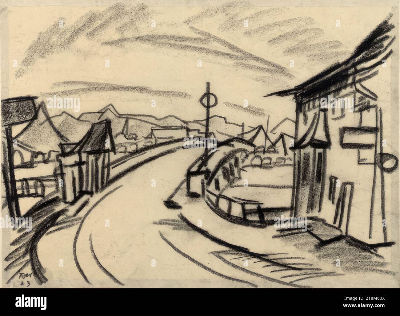 Street in Lindau, Rudolf Wacker (Bregenz 1893 - 1939 Bregenz), 1923 ...