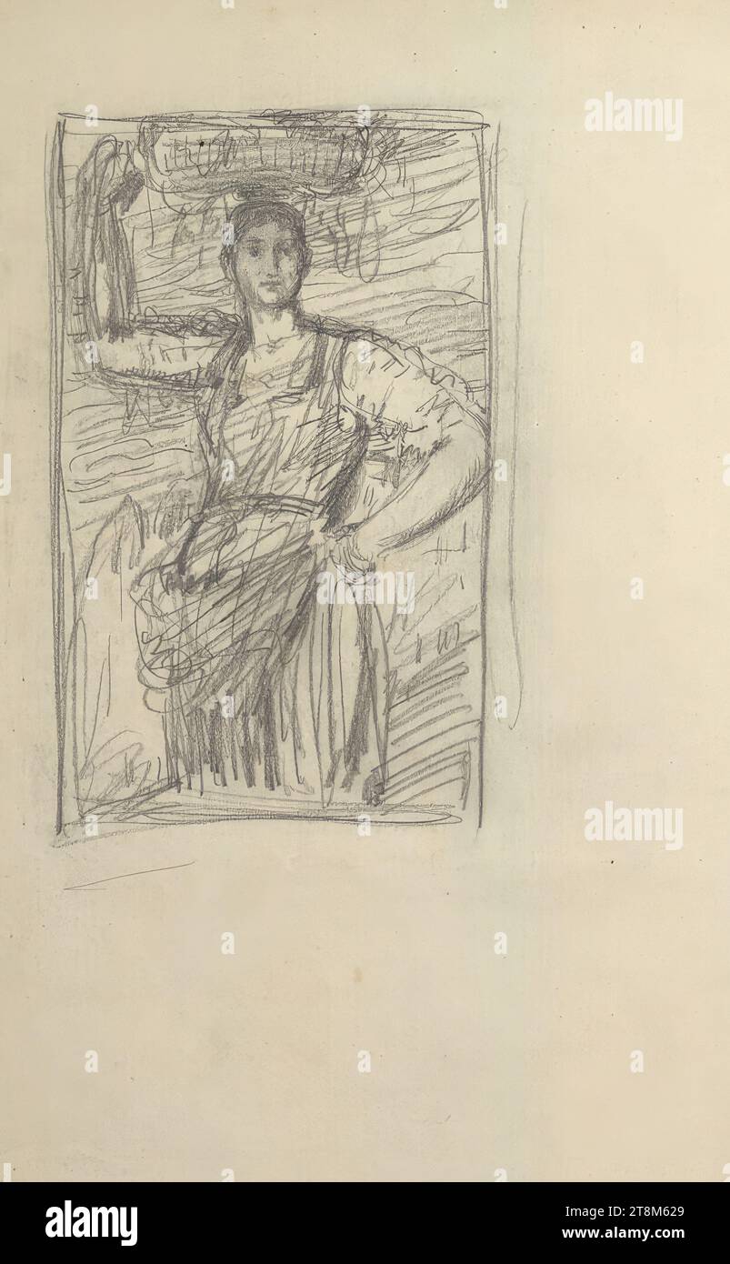 Three-quarter figure of a porter in front of a landscape background ...
