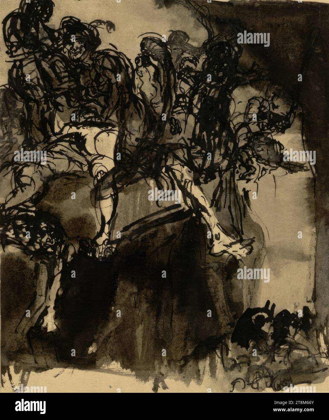 Illustration Study, Franz Hofer (Graz 1885–1915 Gorlice), drawing, ink ...