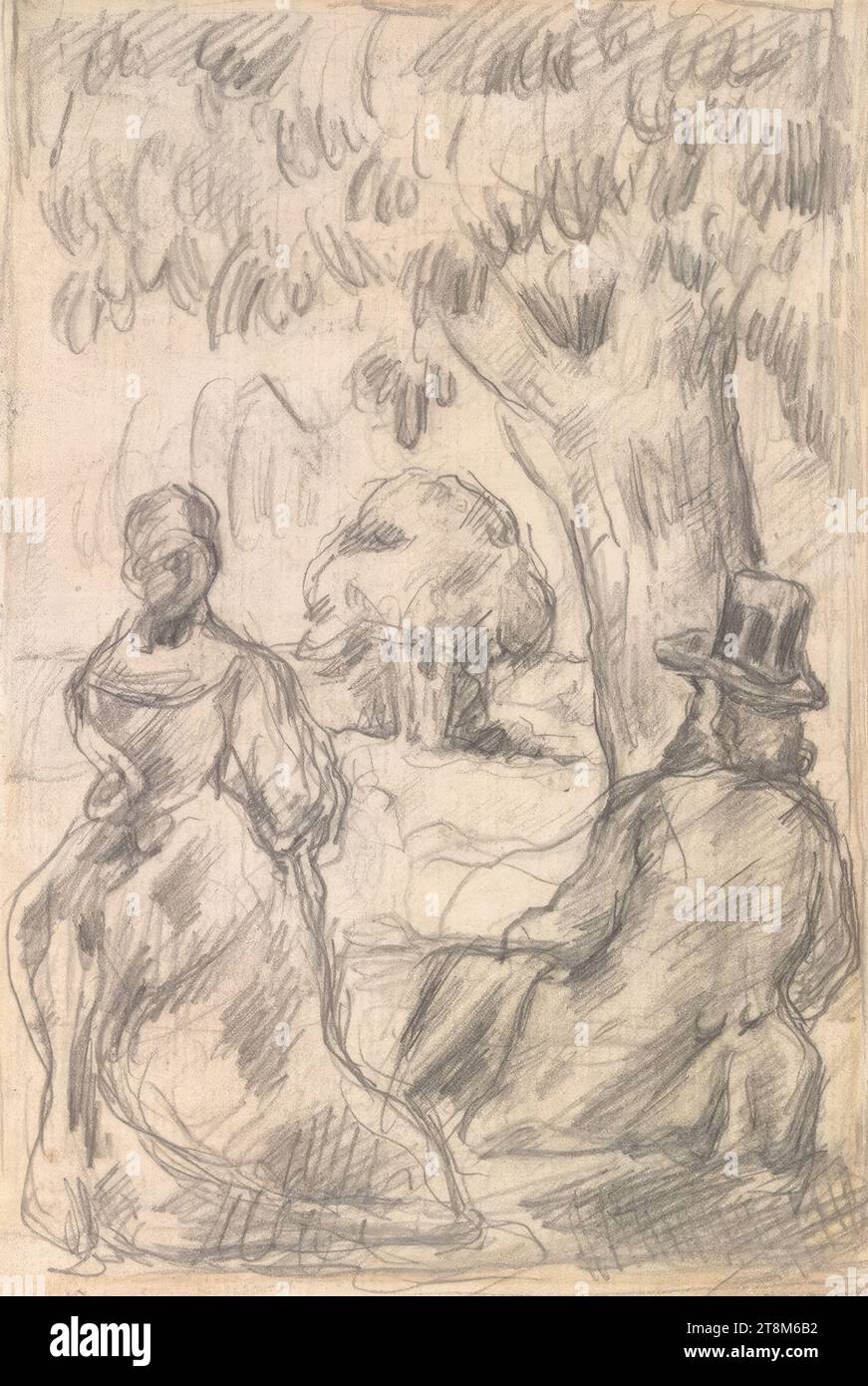 Couple Outdoors, Paul Cézanne (Aix-en-Provence 1839–1906 Aix-en ...