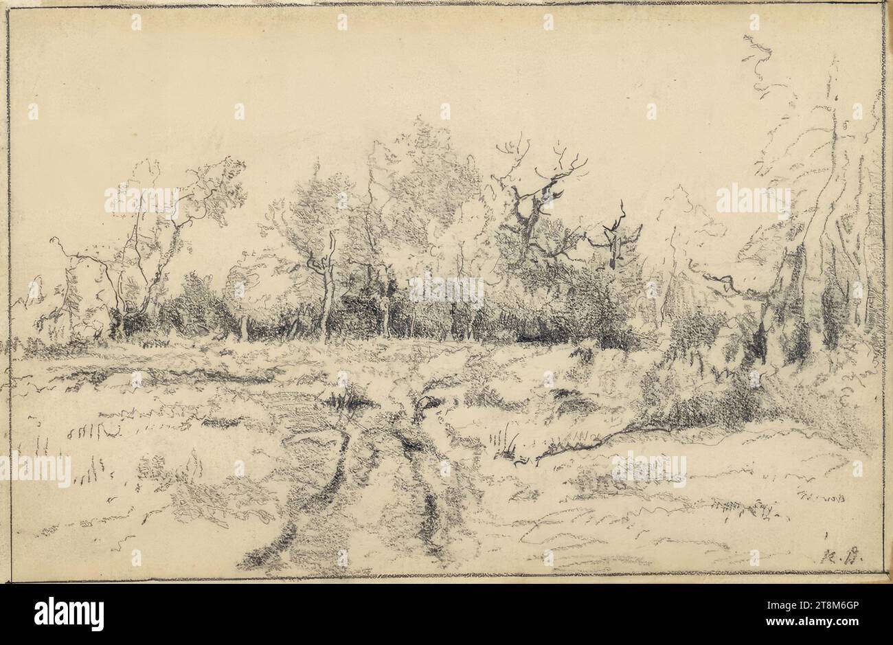 Forest path drawing hi-res stock photography and images - Alamy