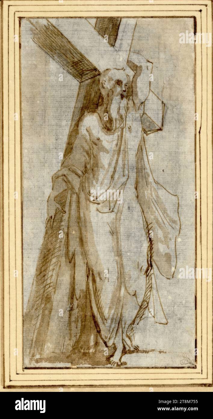 Saint Andrew with the slanting cross on his back, Antonio Maria Zanetti ...