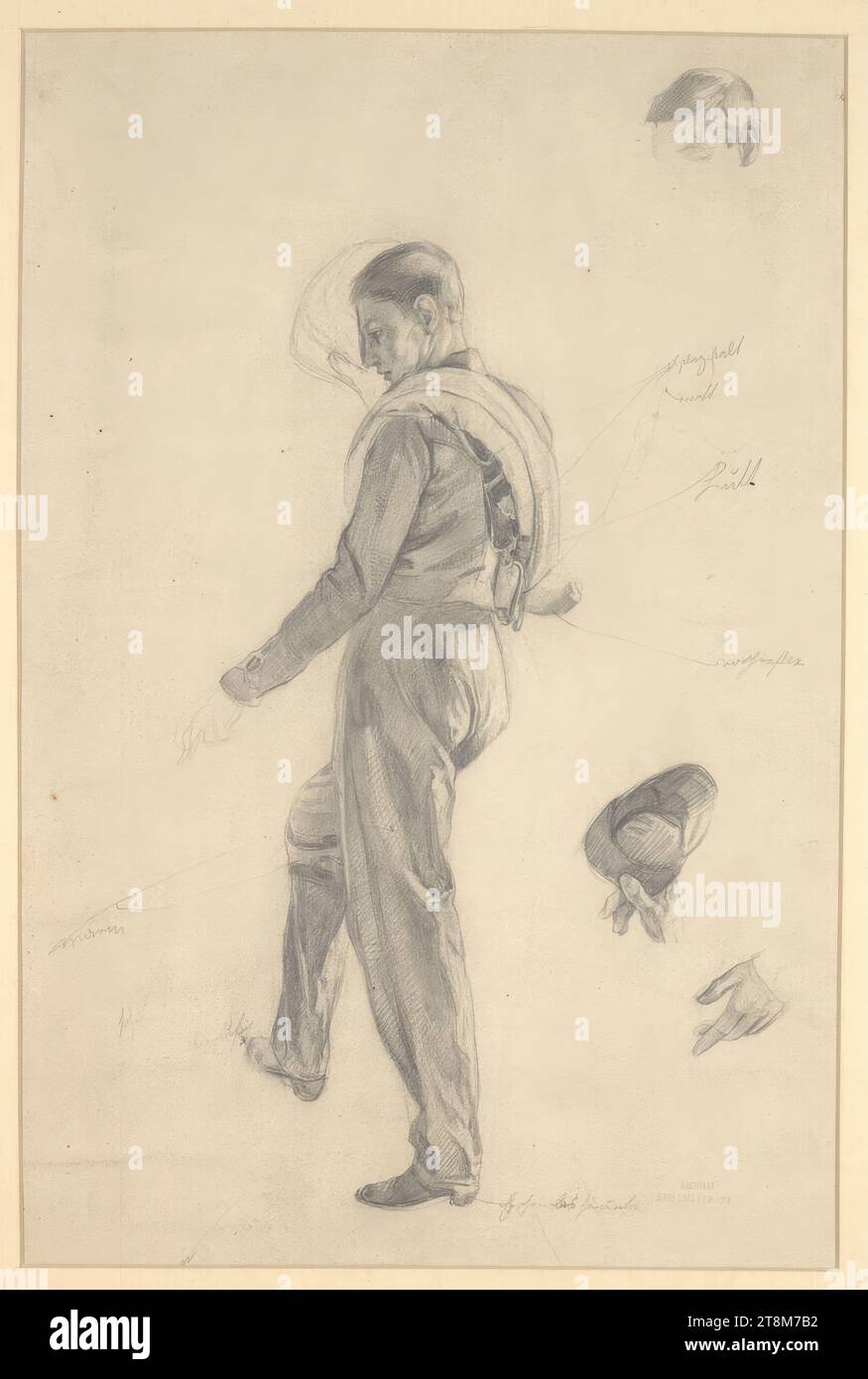 Study for a soldier, Sigmund L'Allemand (Vienna 1840 - 1910 Vienna ...