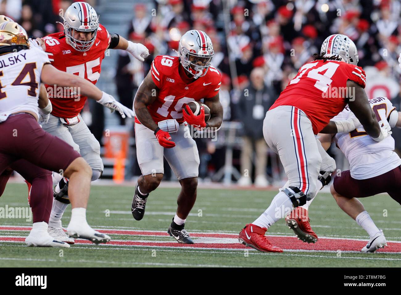 Ohio State running back Chip Trayanum plays against Minnesota during an ...