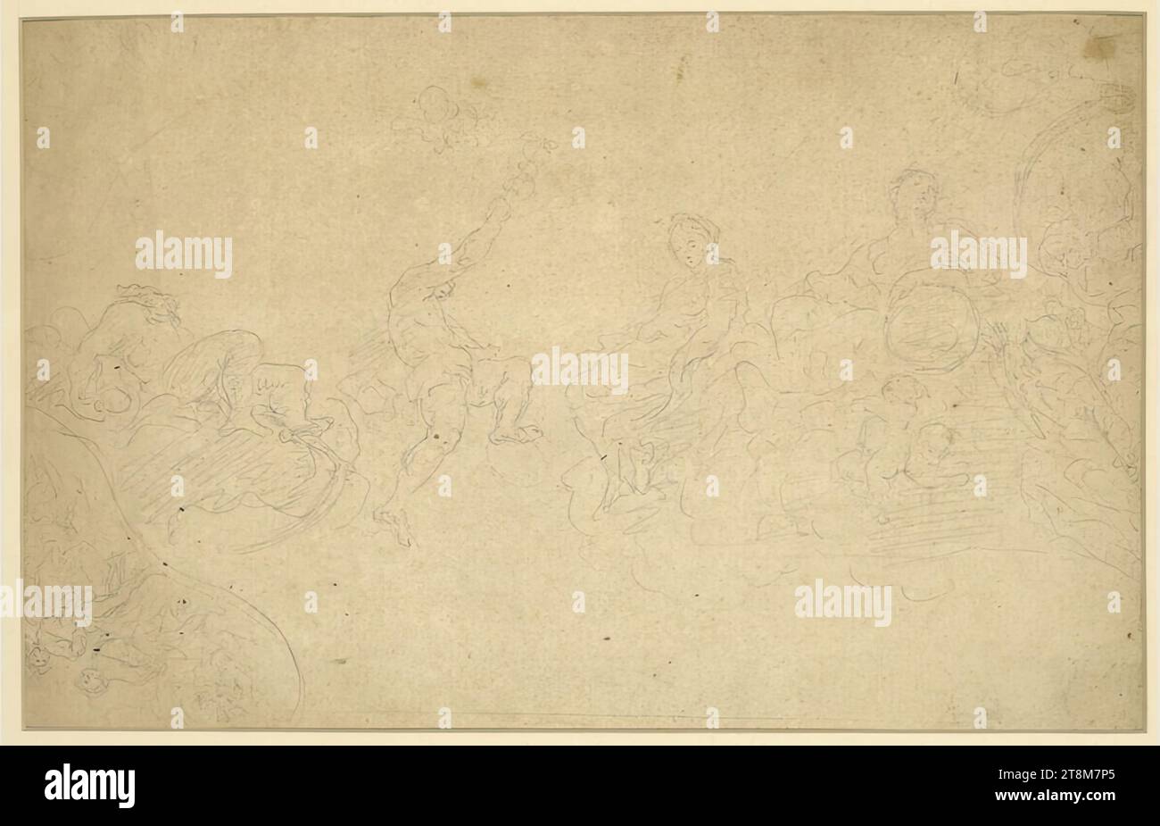 Group of gods on Olympus, Franz Xaver Wagenschön Littisch Bohemia 1726 ...