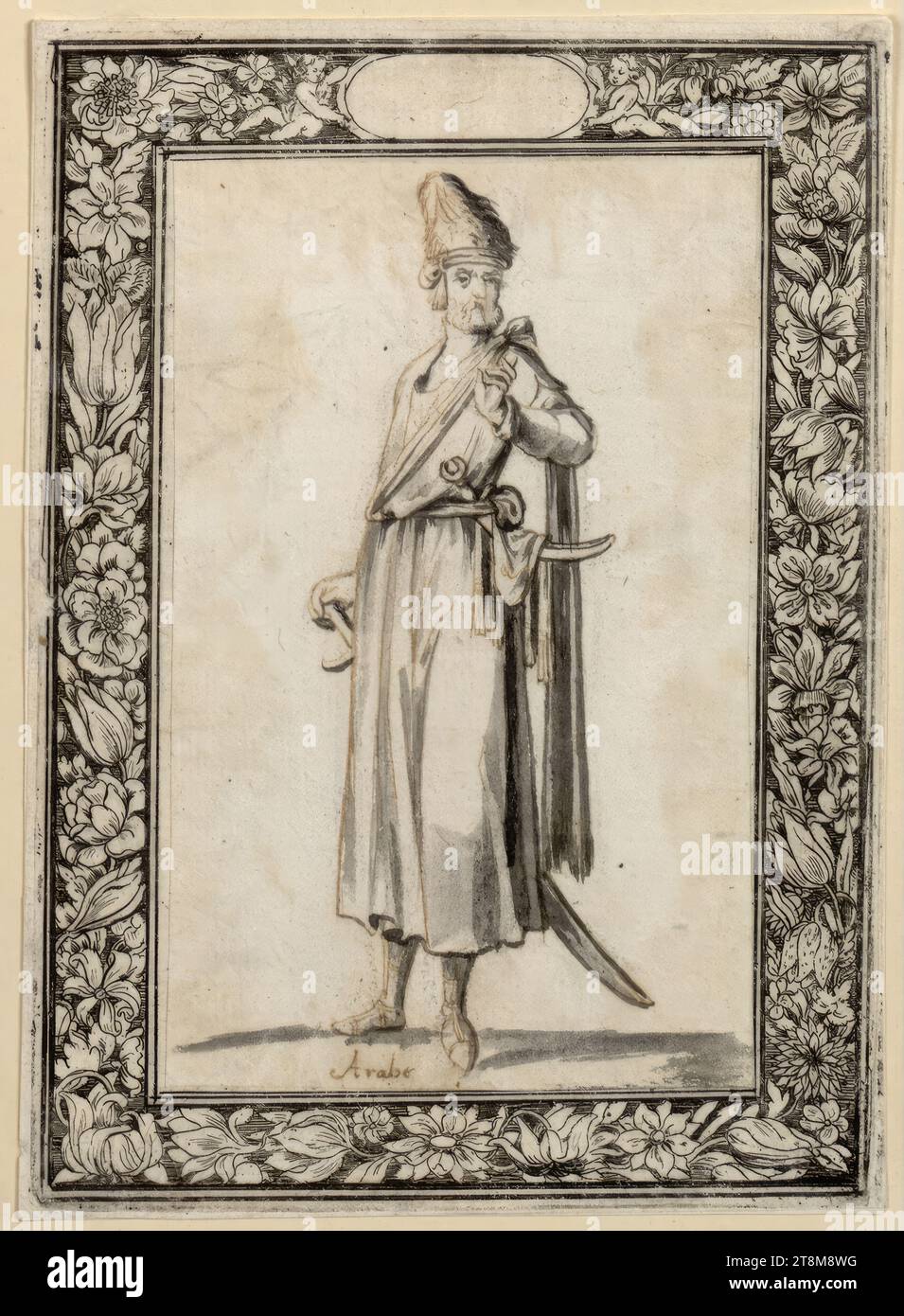 Arabs, between 1650 and 1664, Drawing, pen and brown ink, gray wash ...