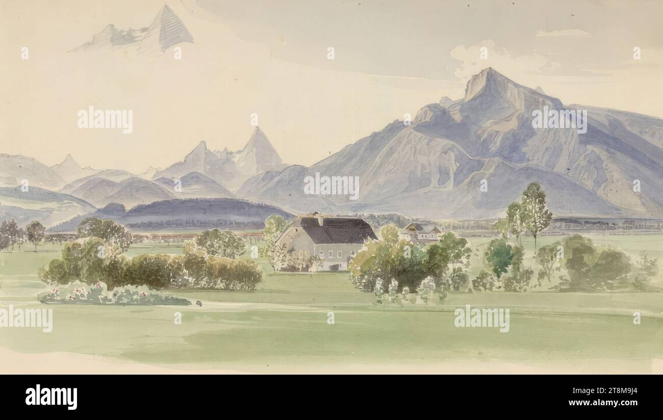 Salzburg landscape with the Watzmann, Hans Hueber (Waizenkirchen/Upper ...