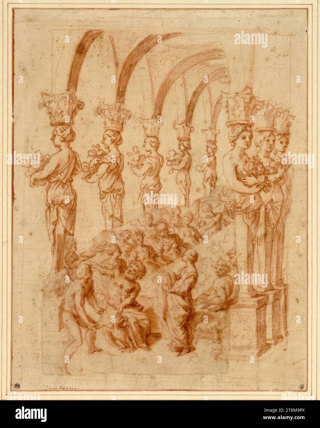 Red chalk drawing architecture hi-res stock photography and images - Alamy