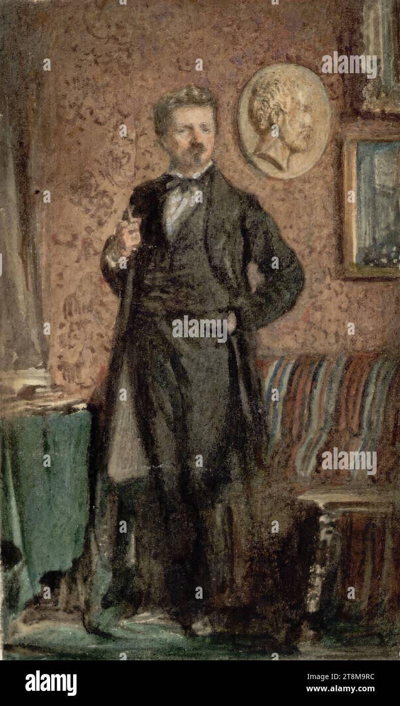 Self-portrait, Rudolf von Alt (Vienna 1812 - 1905 Vienna), drawing ...