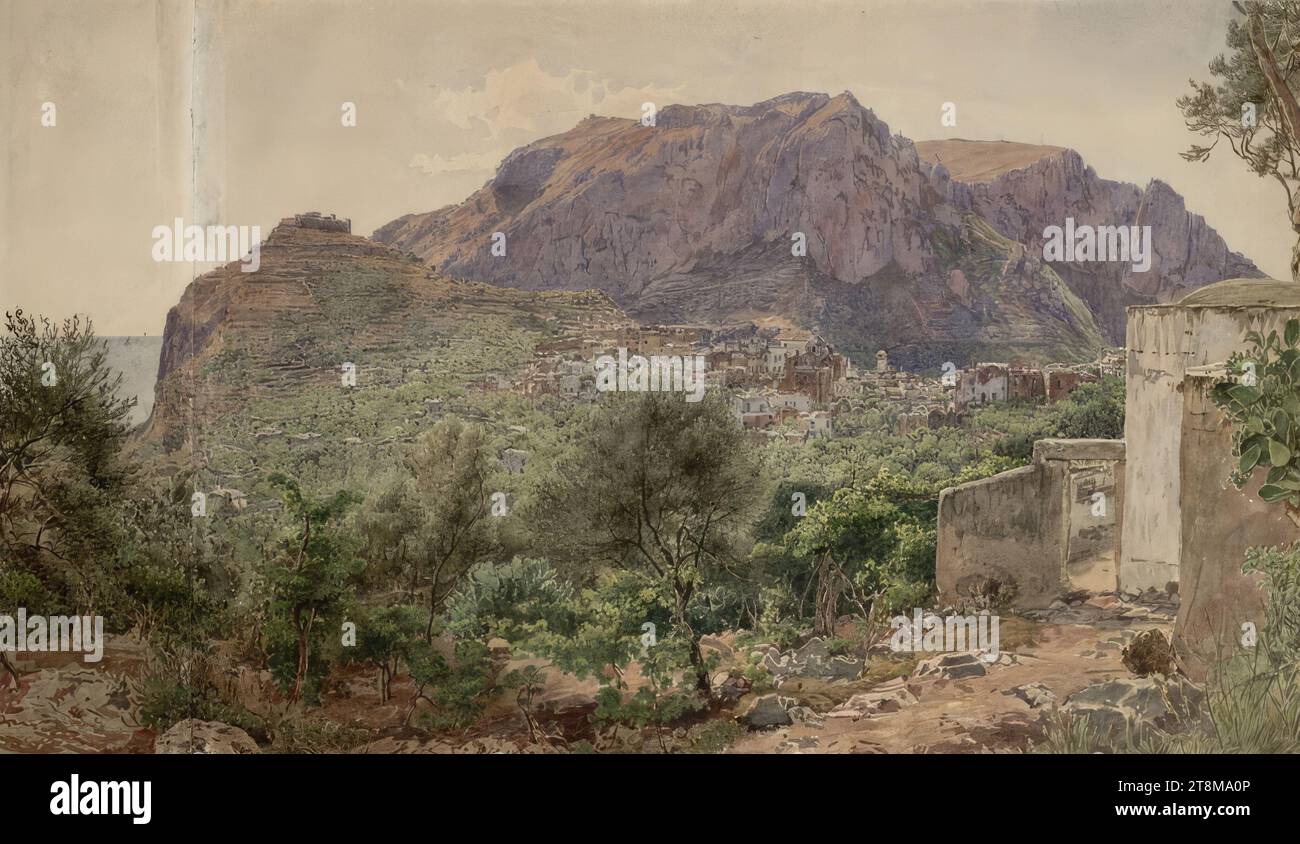 Capri, Jakob Alt (Frankfurt am Main 1789 - 1872 Vienna), 1835, drawing ...