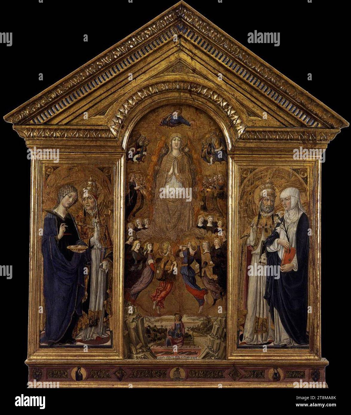 Vecchietta - The Virgin of the Assumption with Saints Stock Photo - Alamy