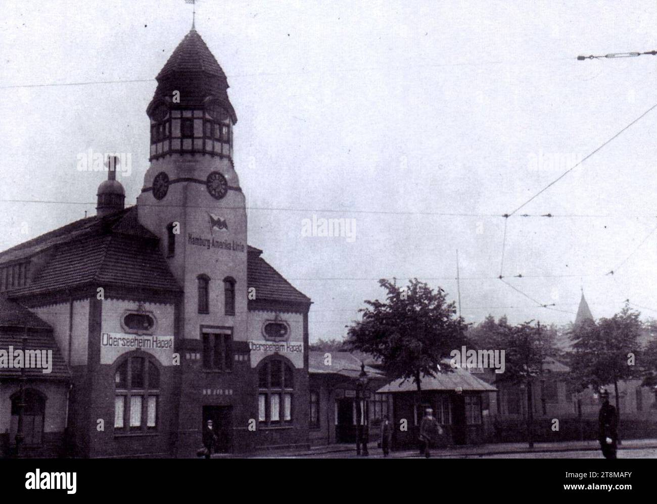 Veddel-Auswandererhallen um 1900 Stock Photo - Alamy