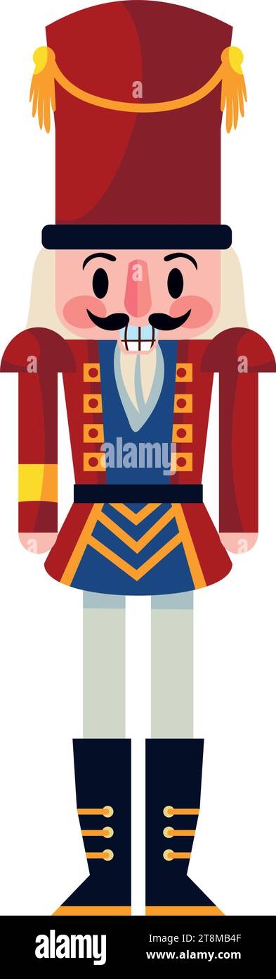 Nutcracker toy red xmas Stock Vector Images - Alamy