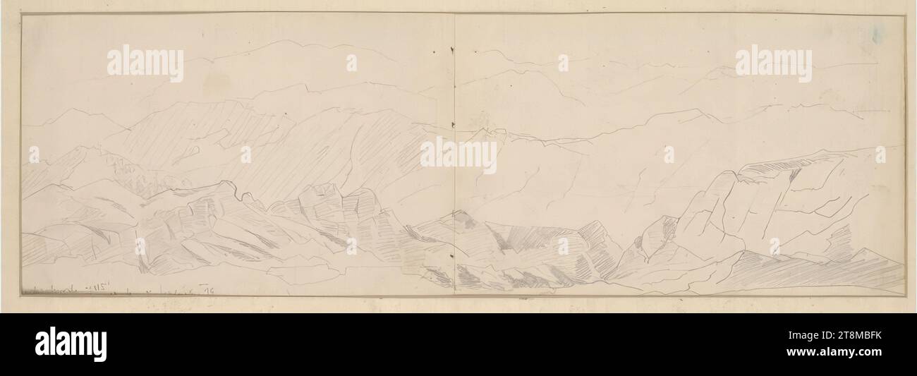 Mountain landscape, Carl Müller (Vienna 1862 - 1938 Vienna), 1879 ...