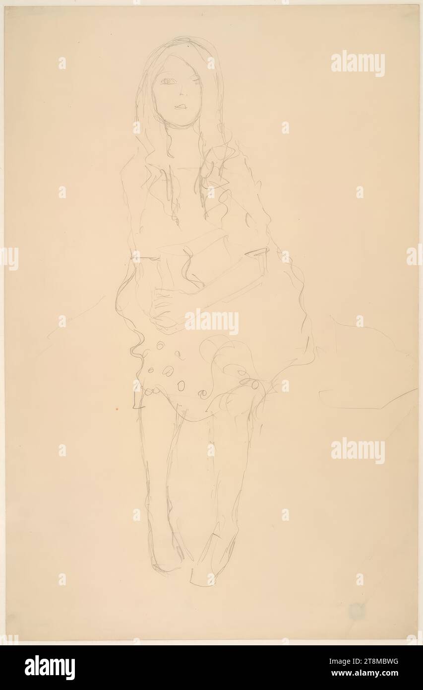Study for "Portrait of Mäda Primavesi", Mäda Primavesi, Gustav Klimt ...