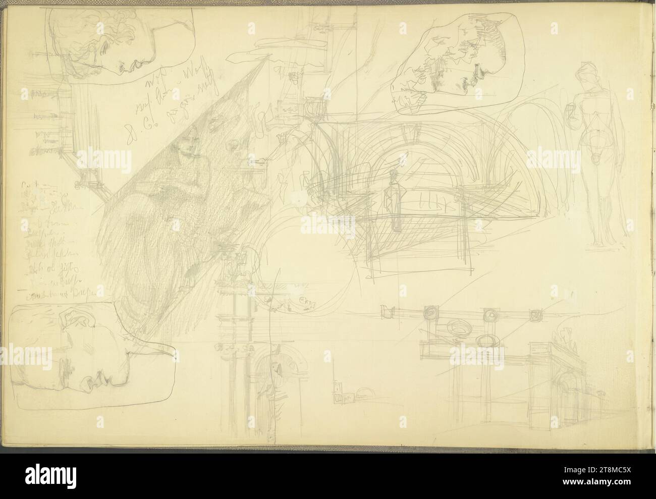 Various architectural sketches hi-res stock photography and images - Alamy