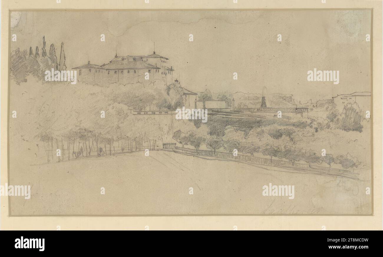 View of the Villa Frascati, Ferdinand Laufberger (Mariaschein, Bohemia ...