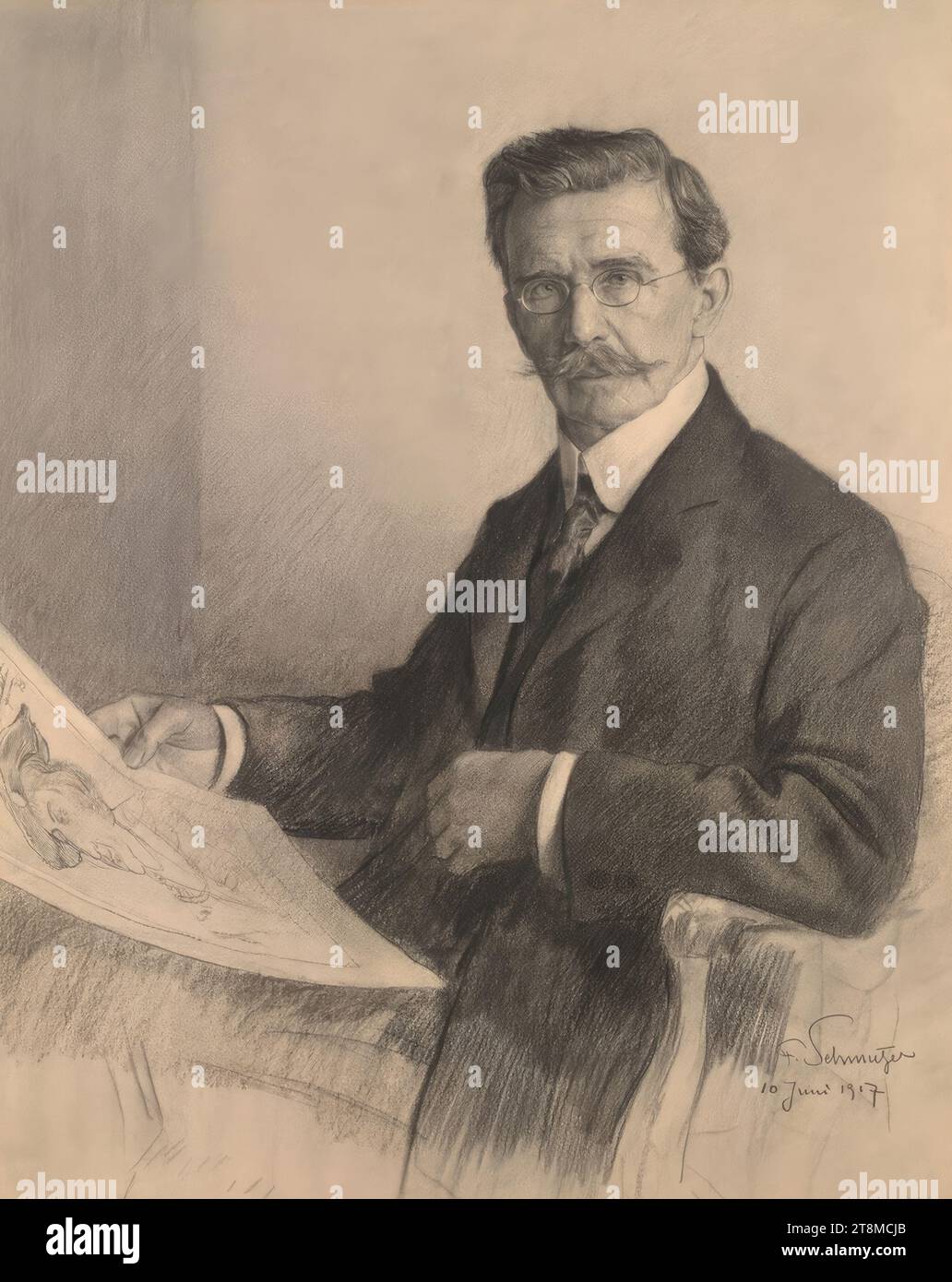 dr Joseph Meder, Ferdinand Schmutzer (Vienna 1870 - 1928 Vienna ...