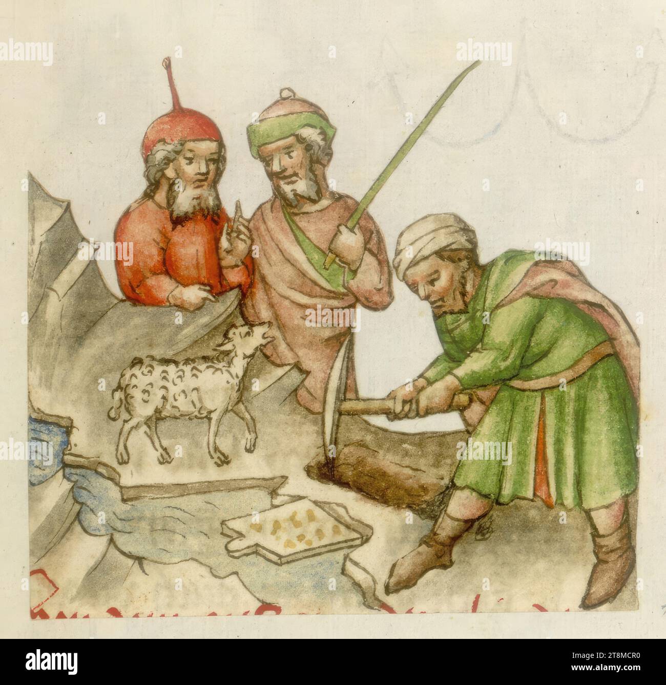 Old Testament Scene, History Bible, Anonymous, 1420 - 1430, Drawing ...