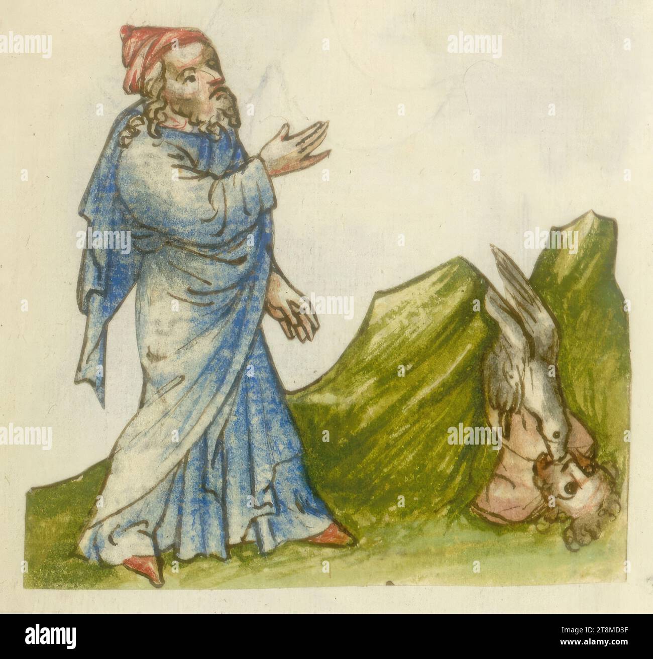 Priest and one buried alive, History Bible, Anonymous, 1420-1430 ...