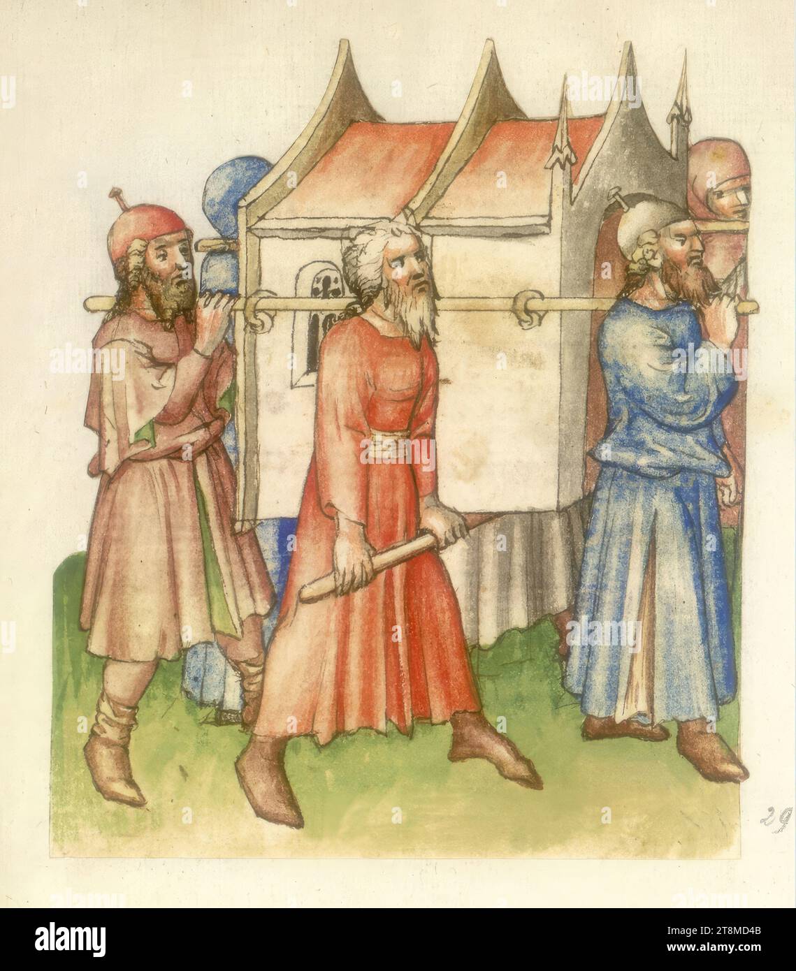 The Ark of the Covenant, History Bible, Anonymous, 1420-1430, Drawing ...