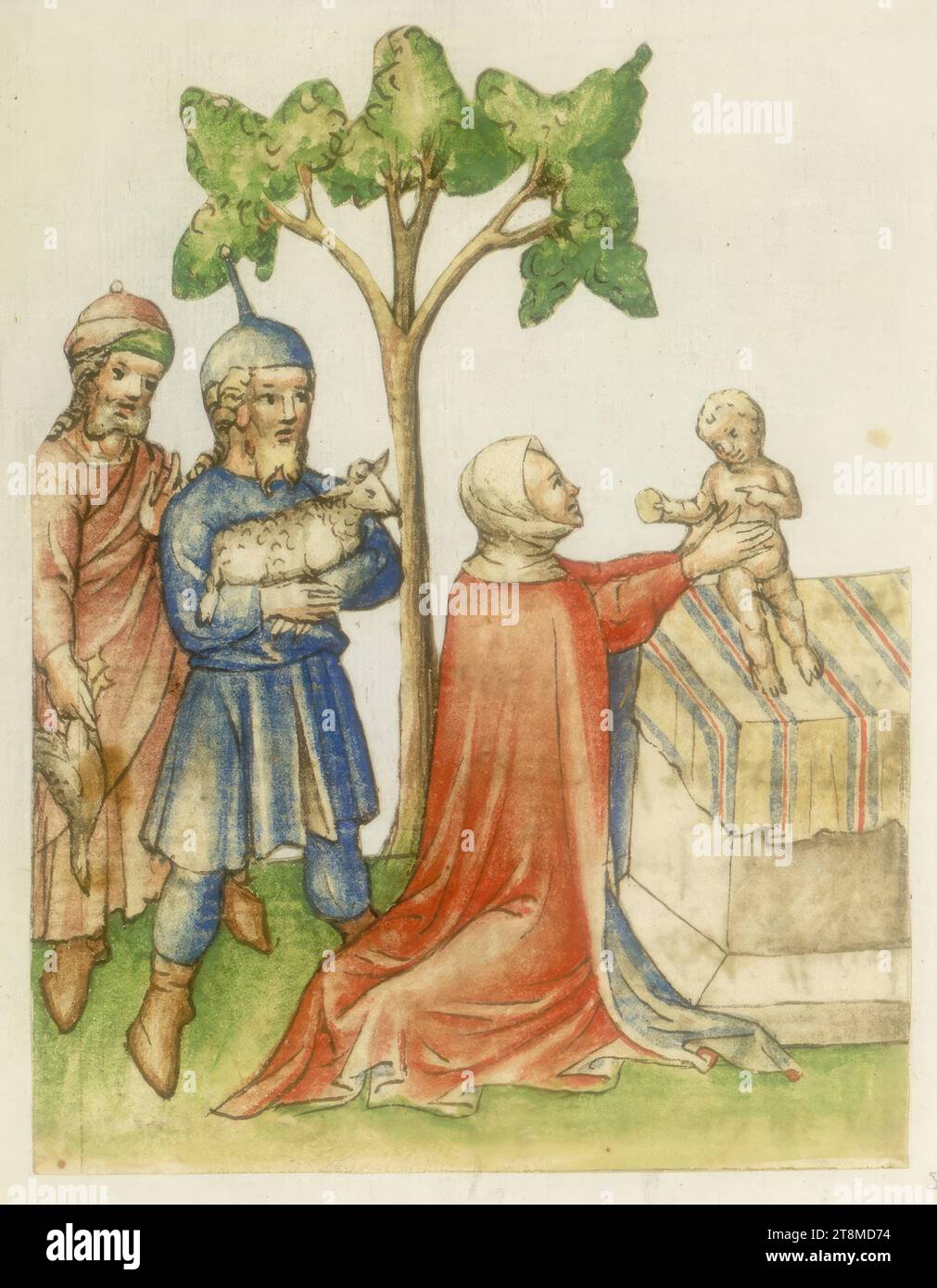 Sacrificial Scene, History Bible, Anonymous, 1420-1430, Drawing ...