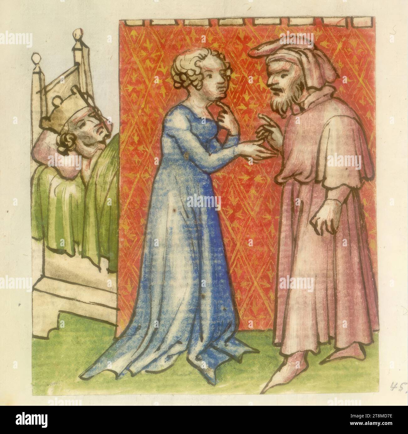 sick king? Judith, History Bible, Anonymous, 1420-1430, Drawing ...