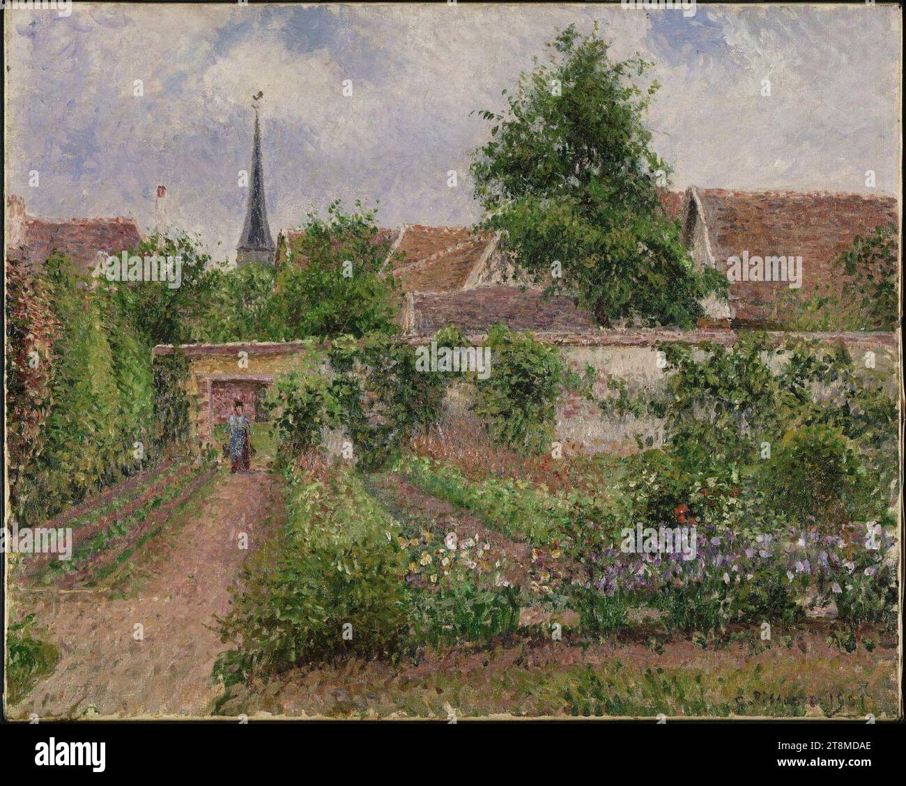 Vegetable Garden, Overcast Morning, Eragny Stock Photo - Alamy