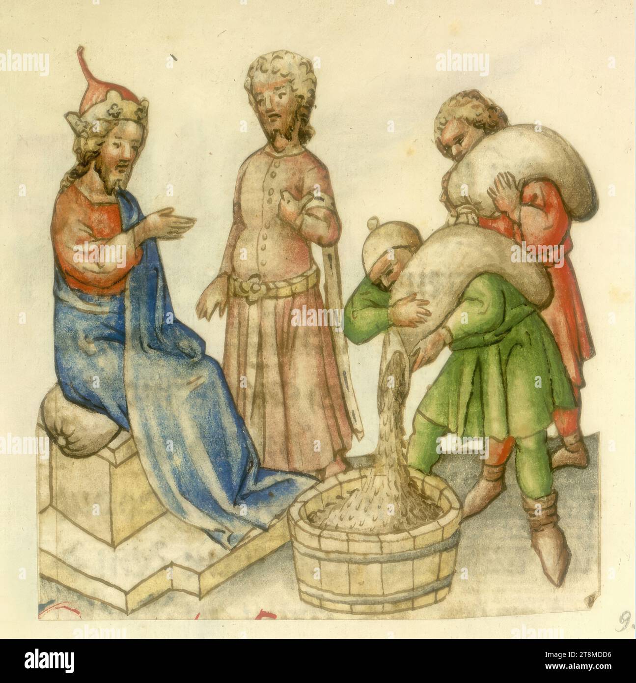 Joseph distributing grain hi-res stock photography and images - Alamy