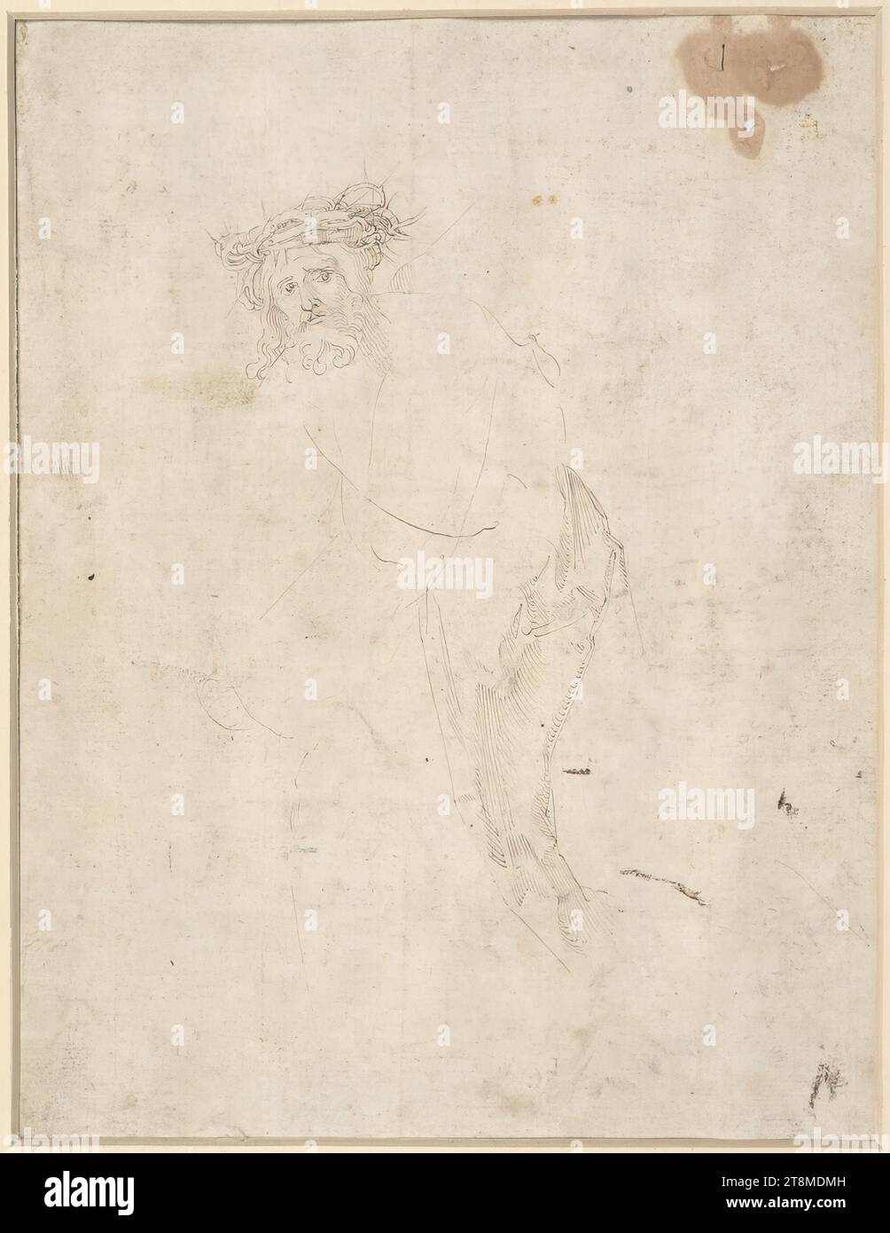 Christ Bearing the Cross, late 17th century, drawing, pen and ink in ...