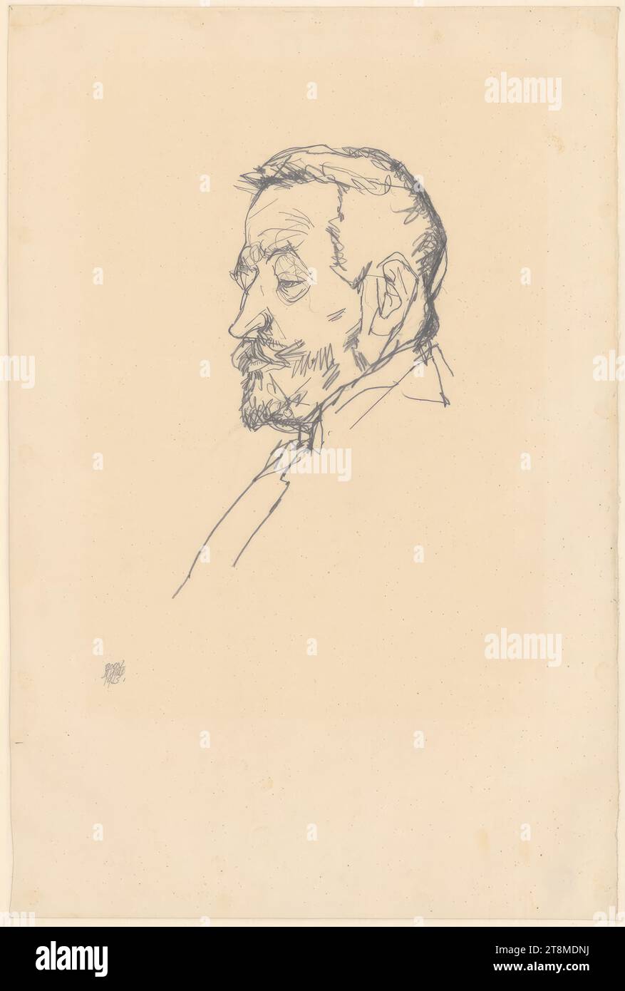 Portrait of Heinrich Benesch, Egon Schiele (Tulln 1890 - 1918 Vienna ...
