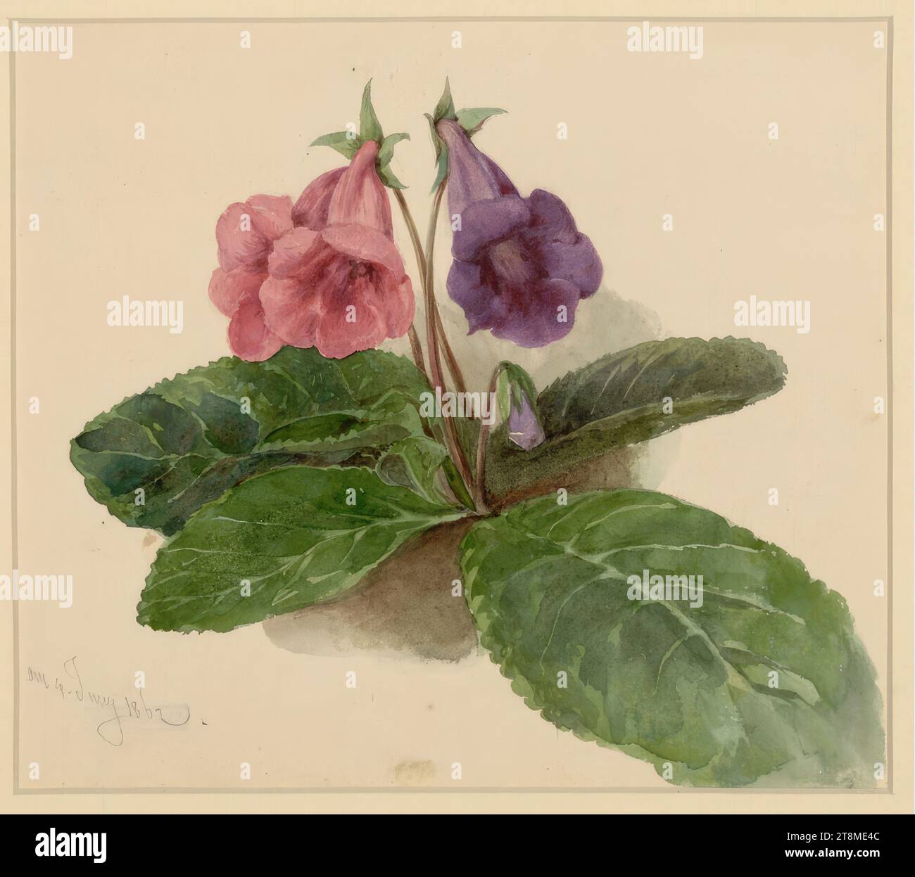 Red and blue labels, Franz Alt (Vienna 1821 - 1914 Vienna), 1862 ...