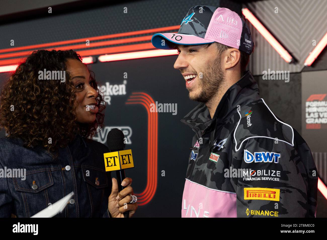 BWT Alpine driver Pierre Gasly, of France, attends the Formula 1 Grand ...