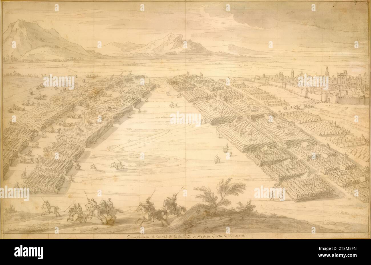 Campement le combat de la bataille de medaba contre les hi-res stock ...