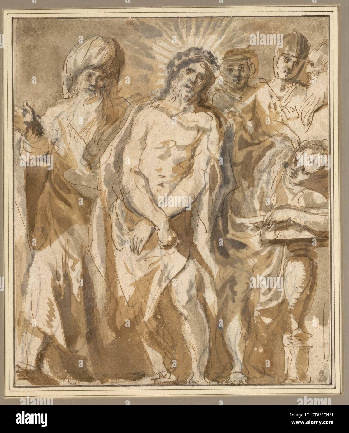 Ecce homo, Jacob Jordaens (Antwerp 1593 - 1678 Antwerp), drawing, pen ...