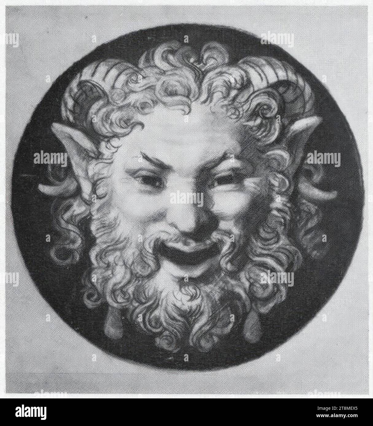 Medallion: Laughing man, Karl Rahl (the younger) (Vienna 1812 - 1865 ...