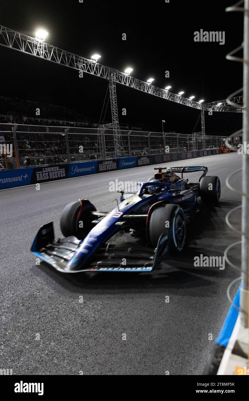 Las Vegas, USA. 18th Nov, 2023. Williams Racing driver Alexander Albon ...