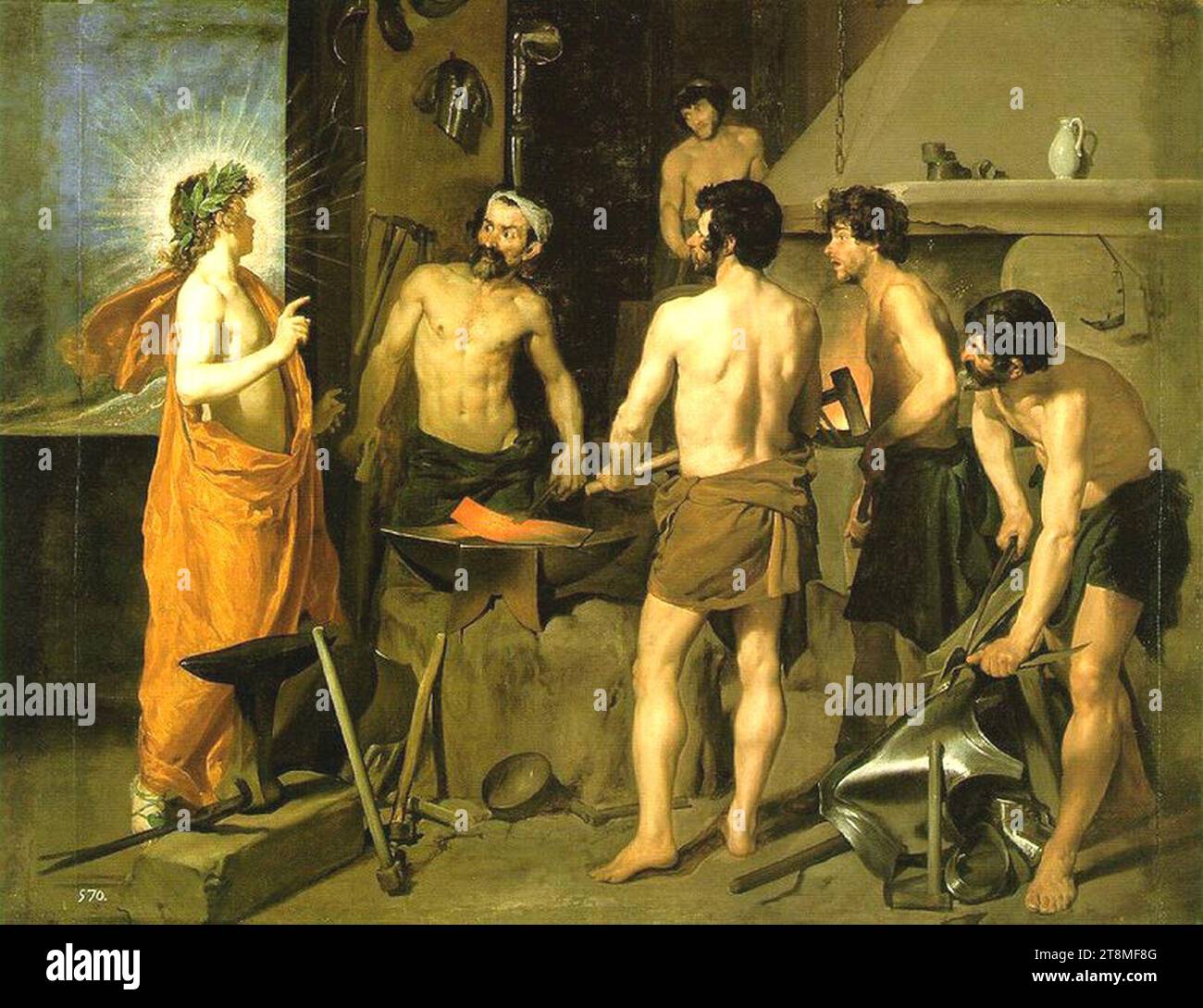 Velazquez La fragua de Vulcano Stock Photo - Alamy