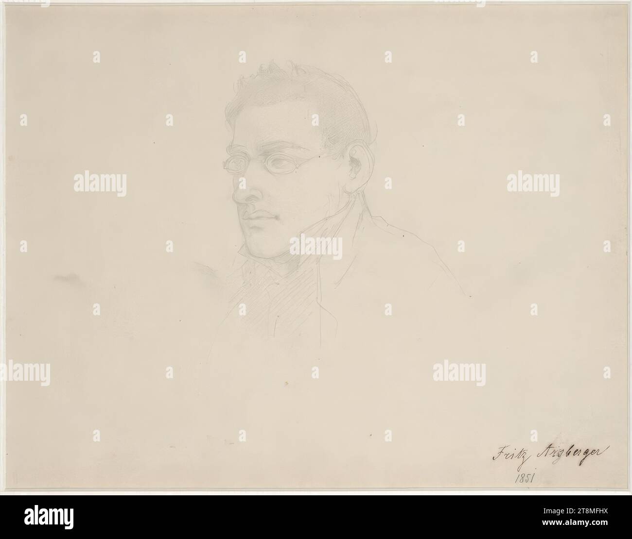 Portrait of Fritz Arzberger, Moritz von Schwind (Vienna 1804 - 1871 ...