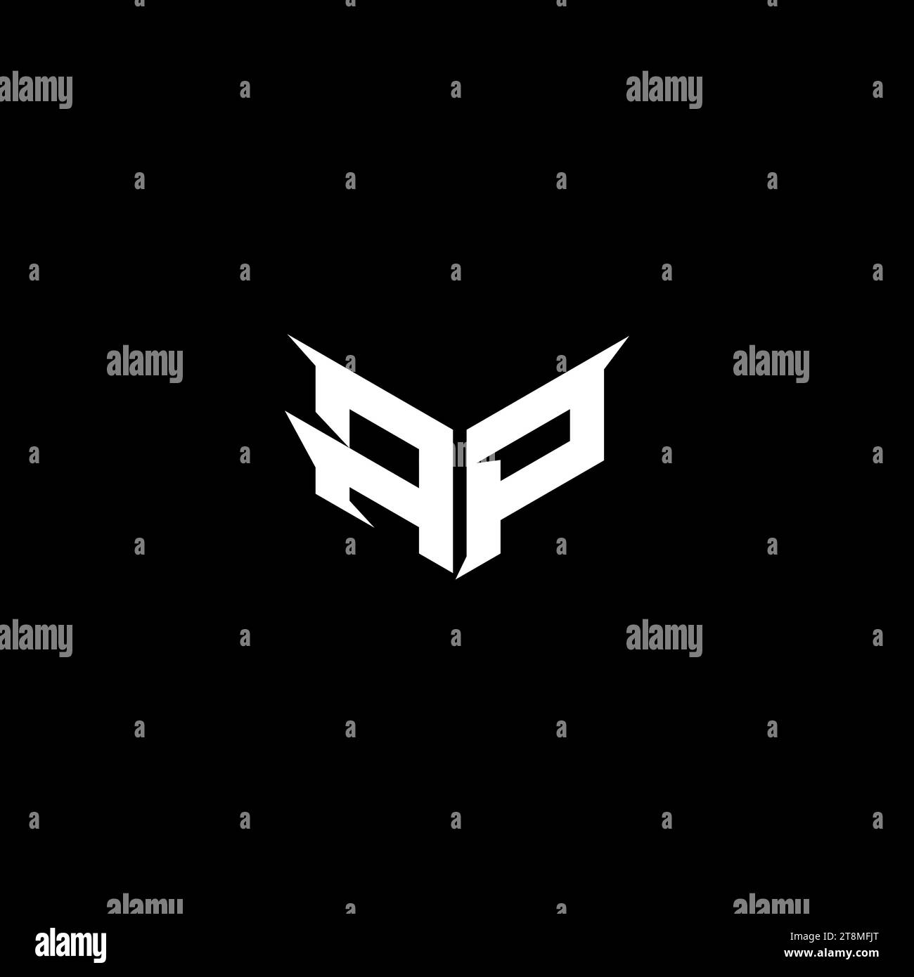 AP Premium emblem logo initial esport and gaming design concept Stock ...