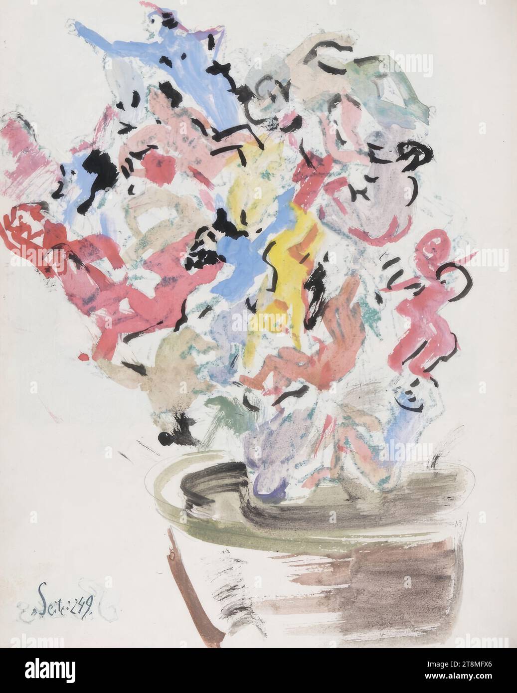 'Hell Fall', Sketchbook Laske Oskar; 'Life and Deeds of the Painter ...