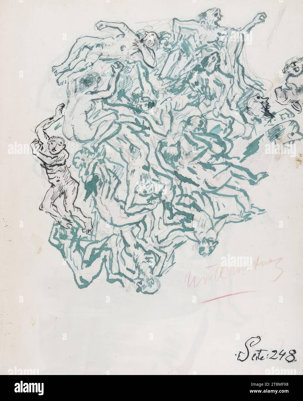 'Hell Fall', Sketchbook Laske Oskar; 'Life and Deeds of the Painter ...