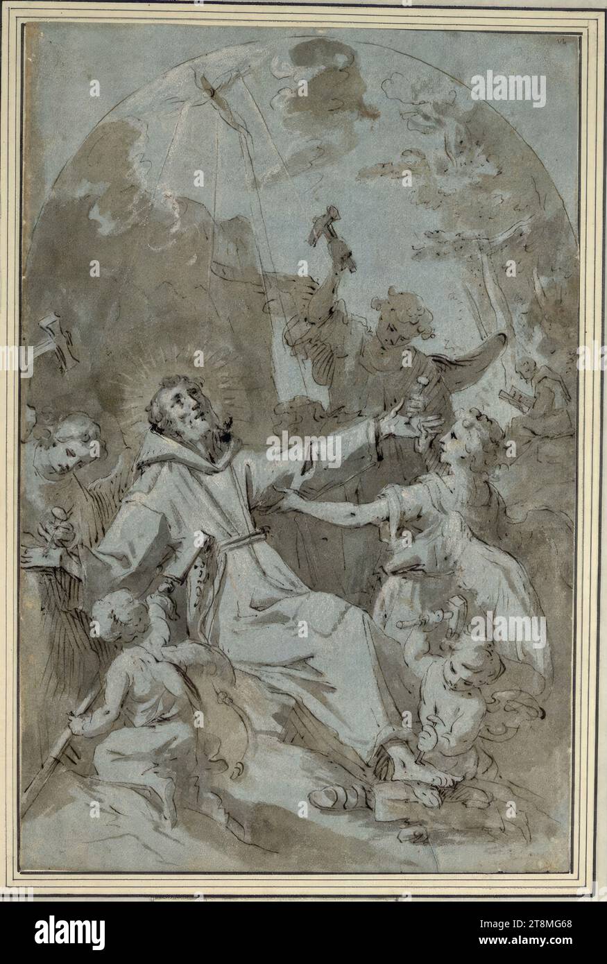 Stigmatization of St. Francis (draft for an altarpiece), Tobias Pock ...