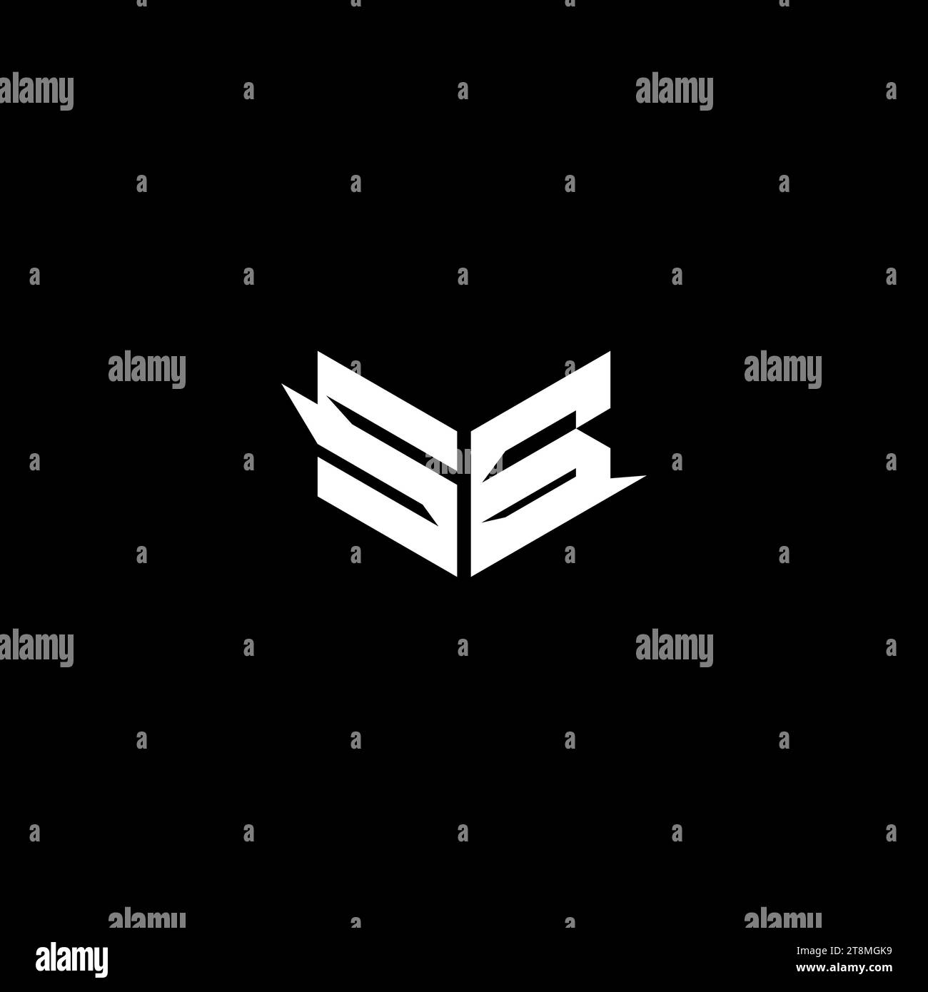 SB Premium emblem logo initial esport and gaming design concept Stock ...
